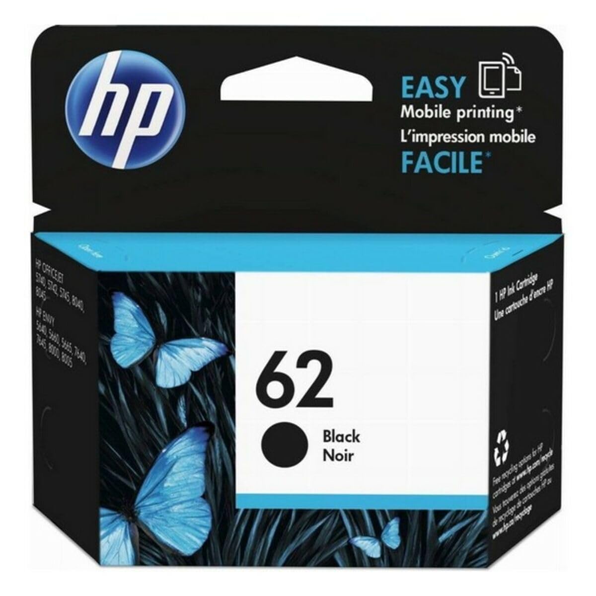 HP 62 Ink Cartridge Black C2P04AE – The Ink People
