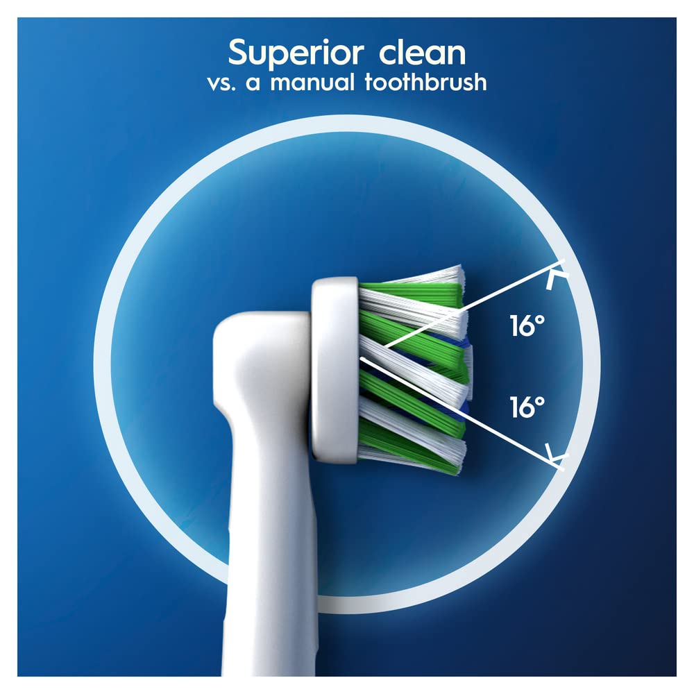 Oral-B Cross Action Electric Toothbrush Head with CleanMaximiser Techn ...