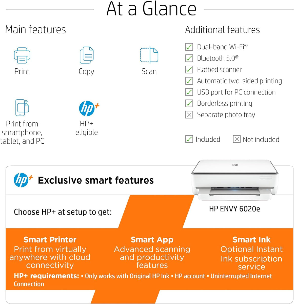 HP Envy 6020e All in One Colour Printer with 3 months of Instant Ink i ...